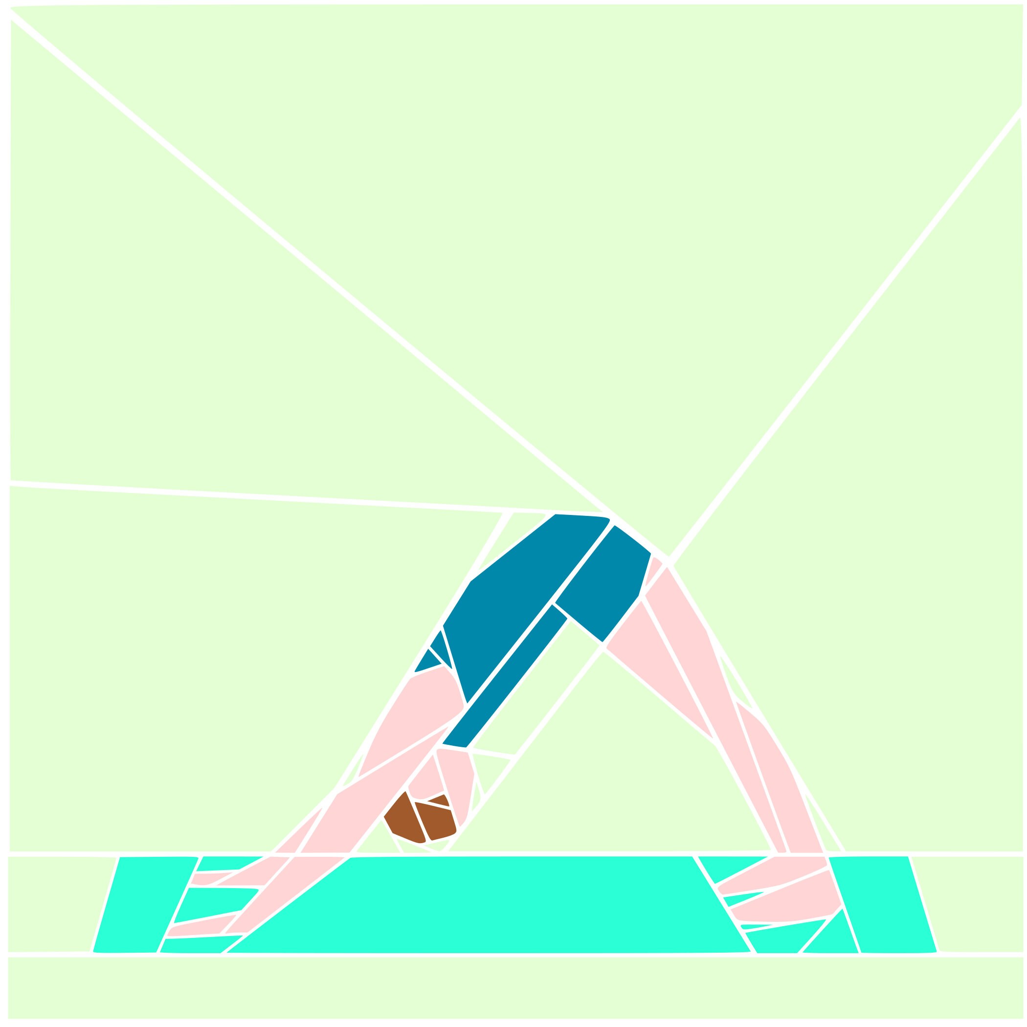 Yoga Pose Paper Pieced Quilt Pattern Downward Dog - Etsy