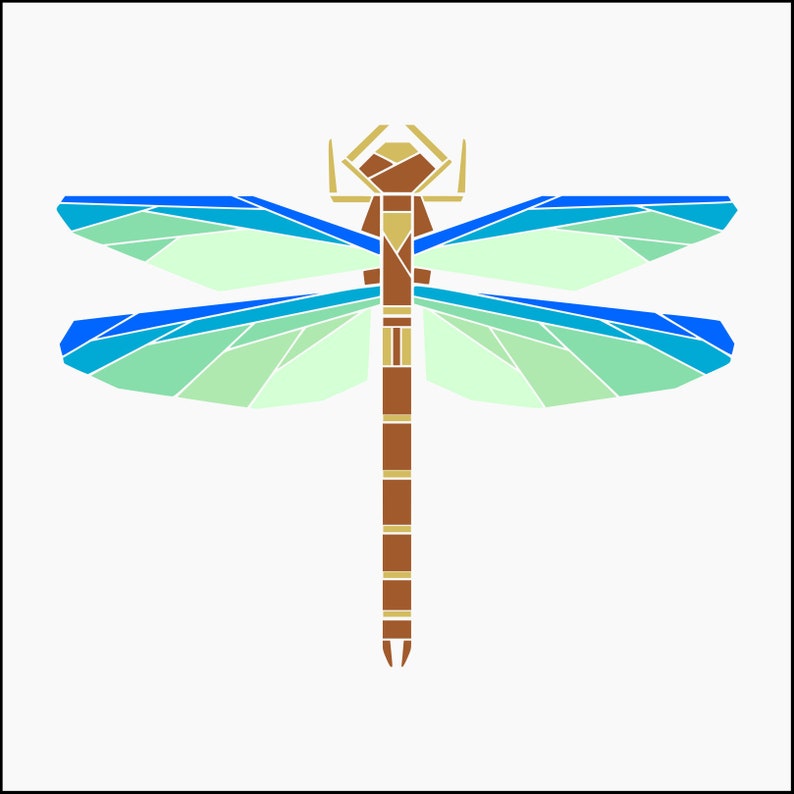 Dragonfly Foundation Paper Piecing Pattern - Etsy Australia