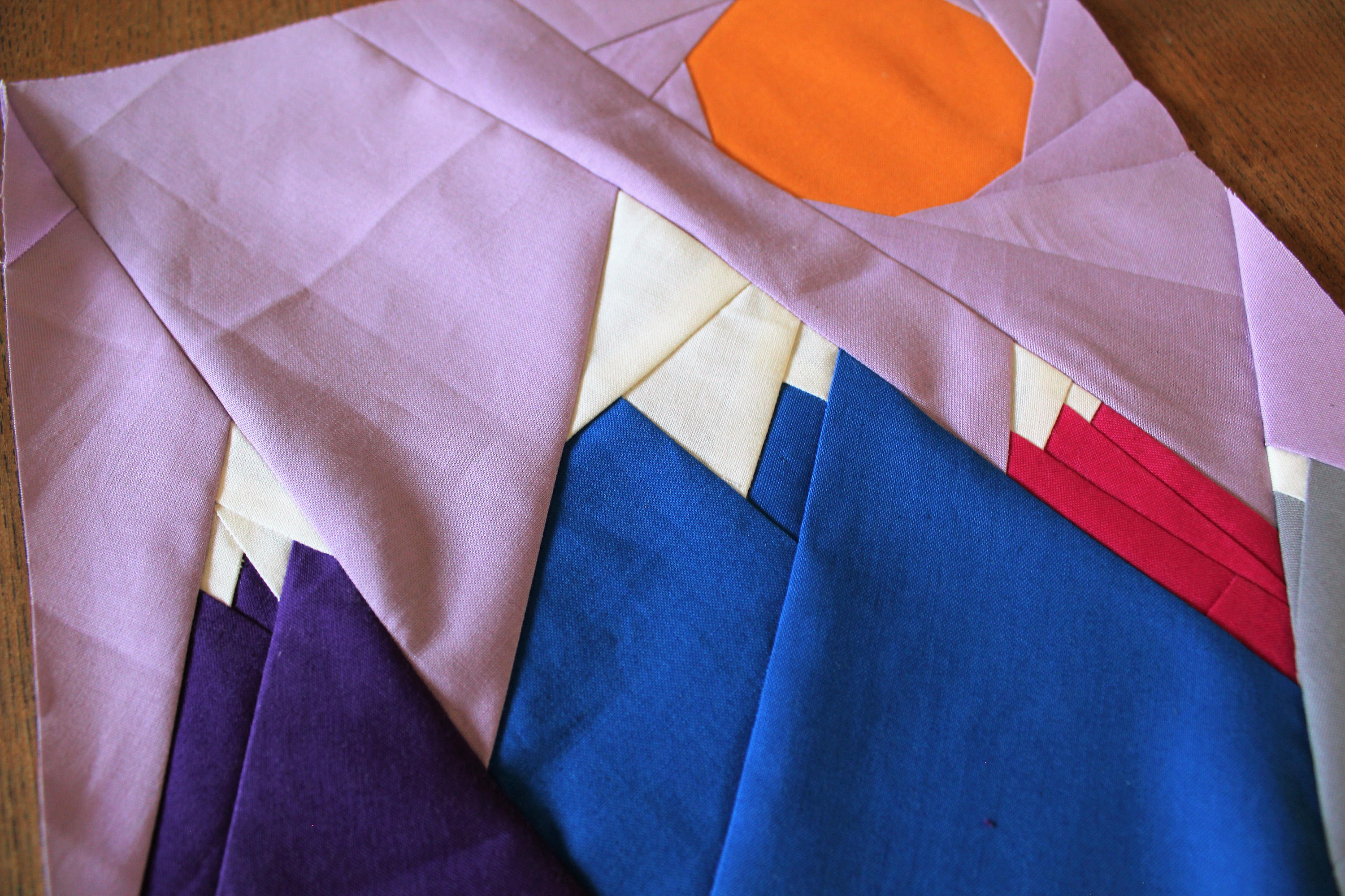 Mountain Sun and Moon Paper Piecing Pattern Etive & Co - Etsy UK