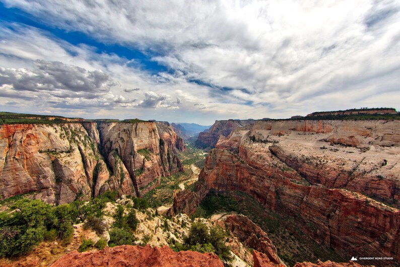A Valley View - Observation Point - Zion National Park - Etsy