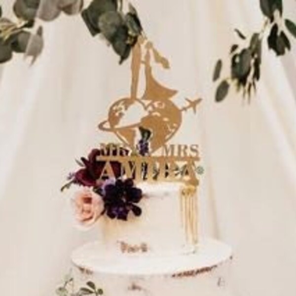 Globe Cake Topper - Etsy