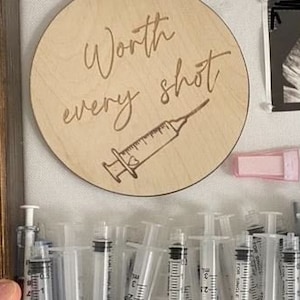 Worth Every Shot IVF Sign | IUI | Worth Every Shot | Infertility ...