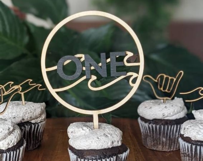 Custom Surfer Waves Cake Topper Beach Life Topper Surfer - Etsy