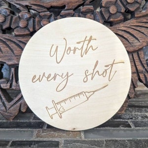 Worth Every Shot IVF Sign | IUI | Worth Every Shot | Infertility ...
