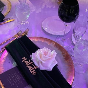 One (1) Personalizable Name Tags | Wood Wedding Table Name | Seating ...