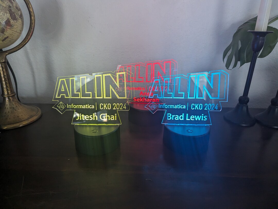 Custom LED Sign | Clear Acrylic LED Sign | Custom LED Table Sign ...