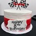 Personalized Race Cake Topper Racing Flags Racing Theme Birthday ...