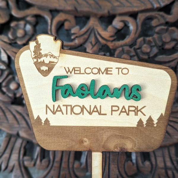 National Park Sign - Etsy
