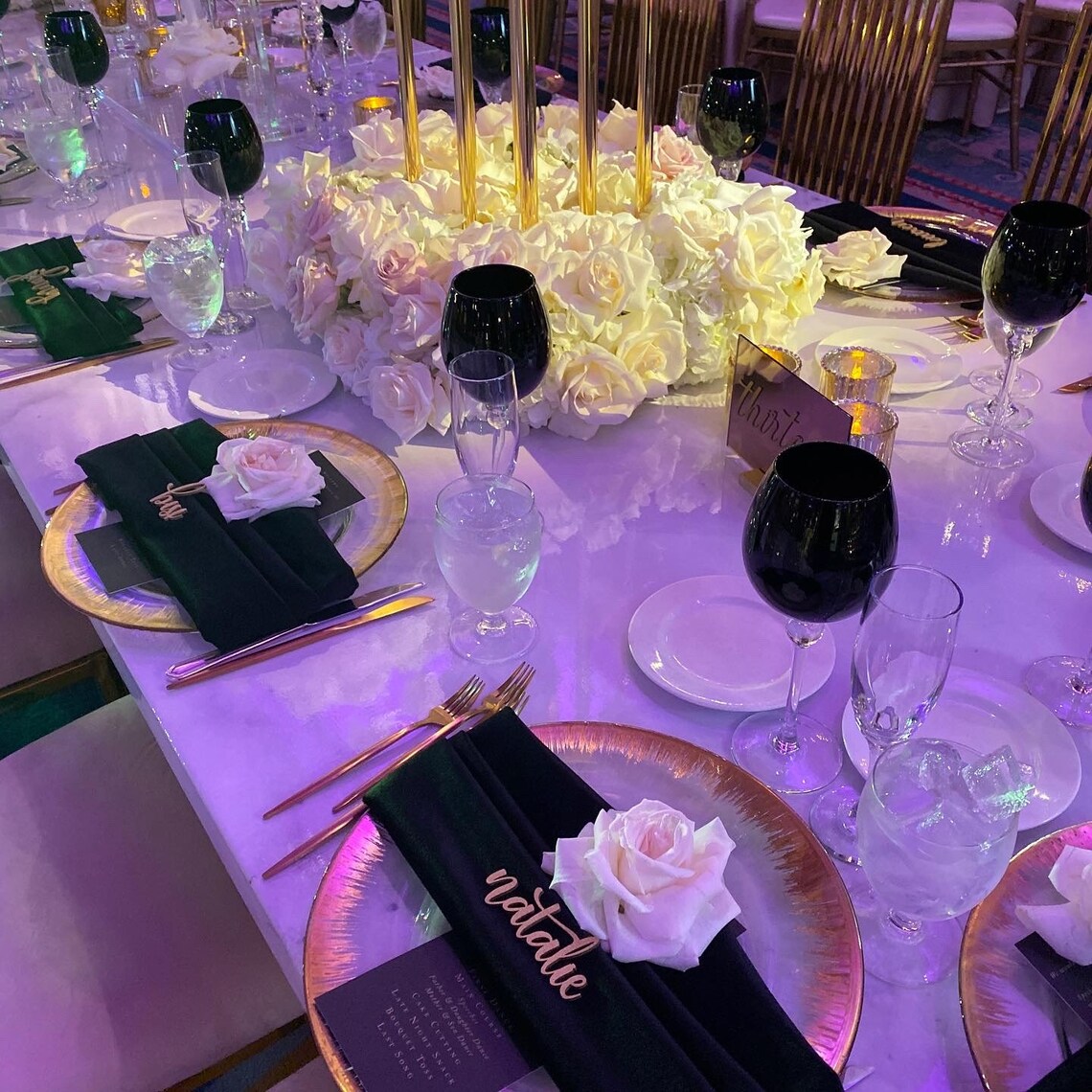 One (1) Personalizable Name Tags | Wood Wedding Table Name | Seating ...