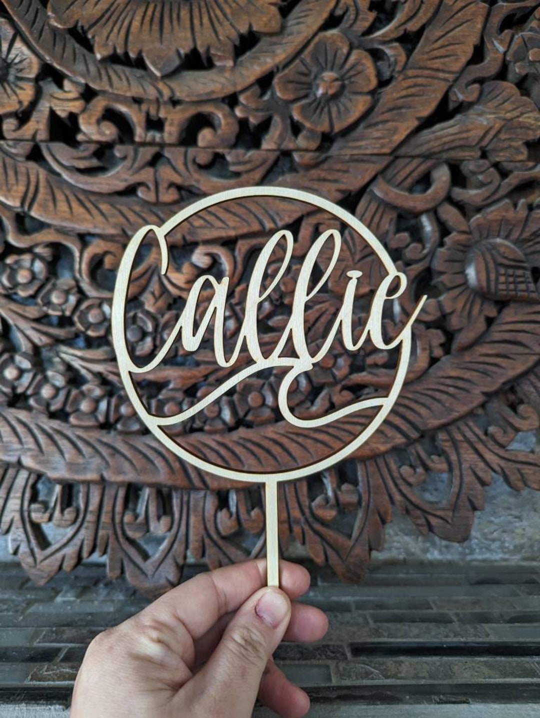 Custom Wave + Name Cake Topper | Beach Life Topper | Surfer Topper ...