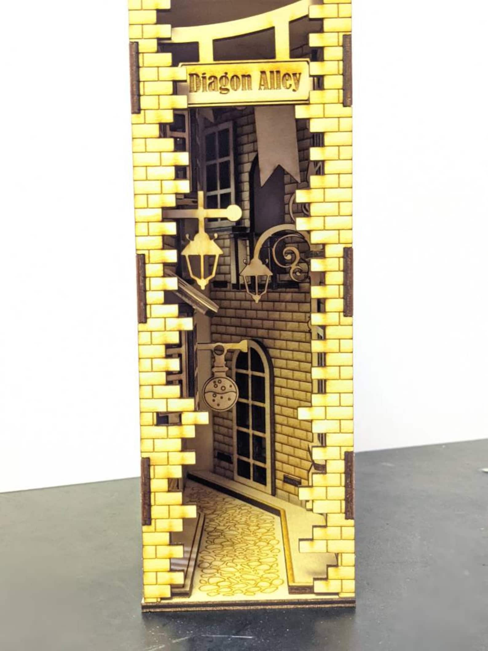 DIY Wizards Alley Book Nook Book Shelf Insert Kit Magic - Etsy