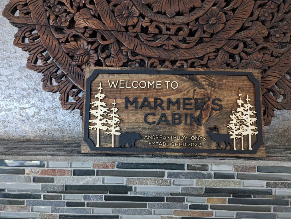 Cabin Sign Lodging Sign Family Cabin Sign Great Outdoors - Etsy Canada