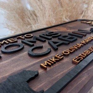 Cabin Sign | Lodging Sign | Family Cabin Sign | Great Outdoors Wooden ...