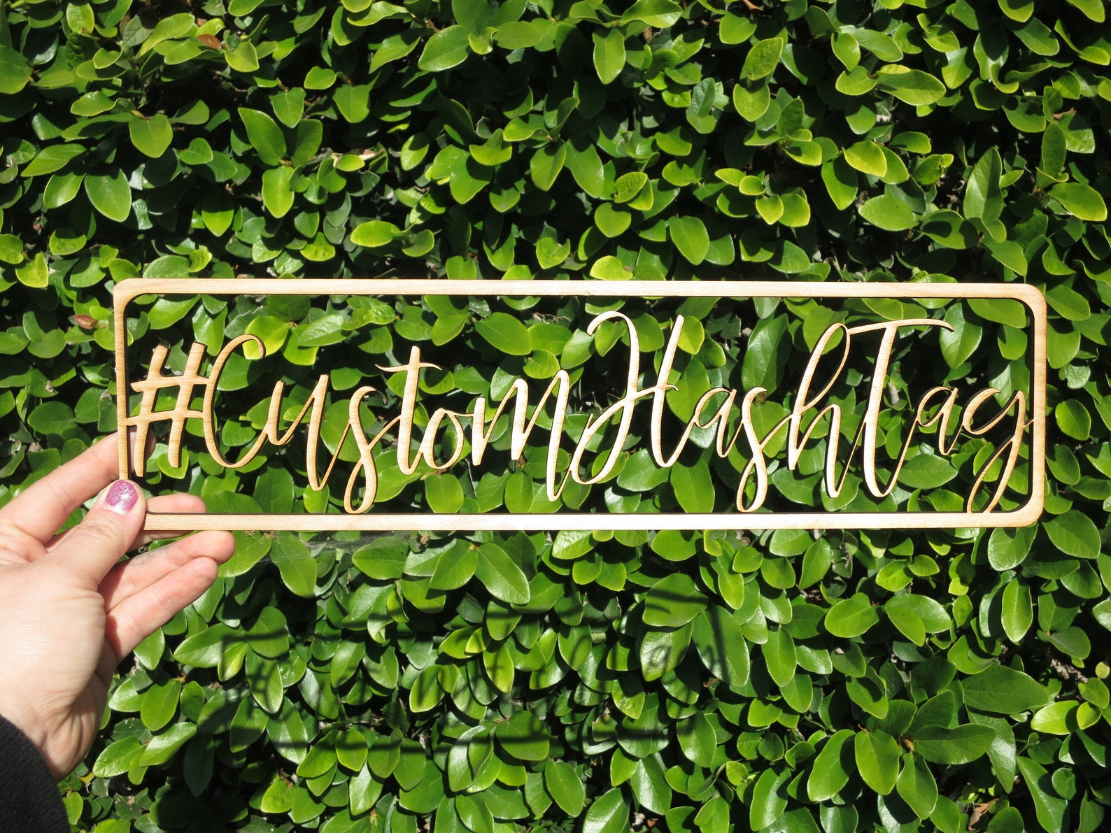 Custom Hashtag Sign Cutout 15 W x 4 H inches - Etsy.de