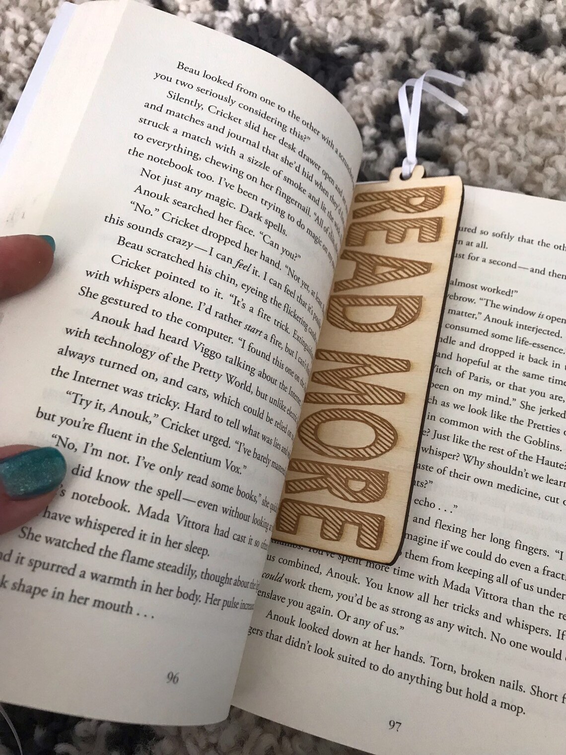 Laser Engraved Wood Bookmark Read More Book Mark | Etsy