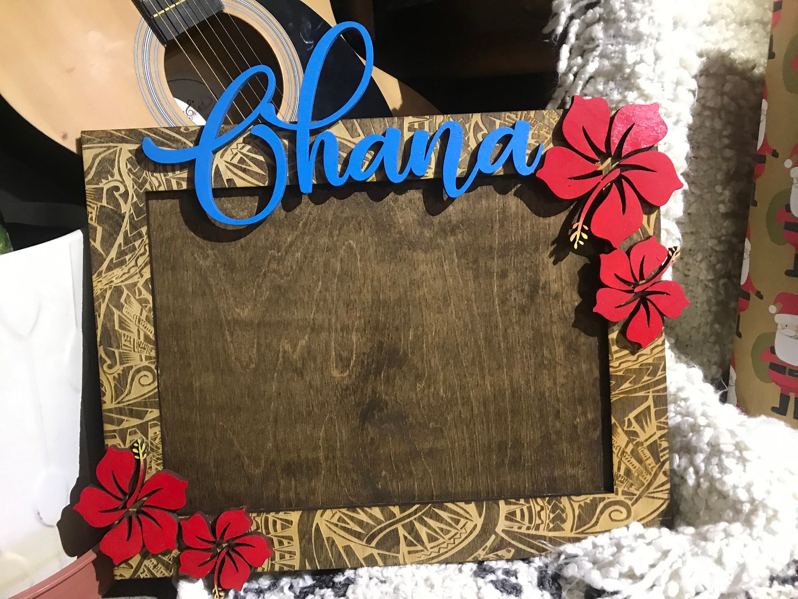 Hawaiian Tribal Art Ohana Family Hanging Picture Frame Wooden - Etsy