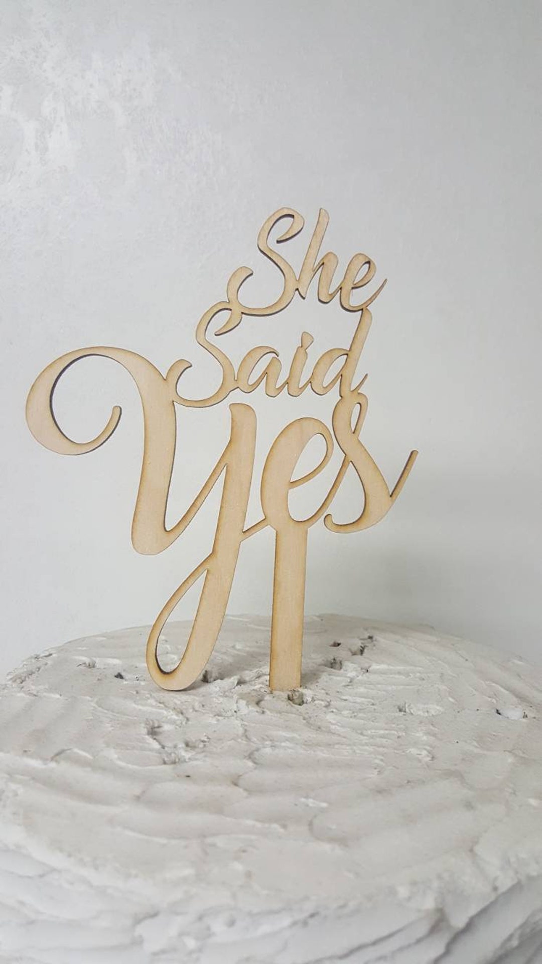 Custom Personalized She Said Yes Wood Bridal Shower Bachelorette ...