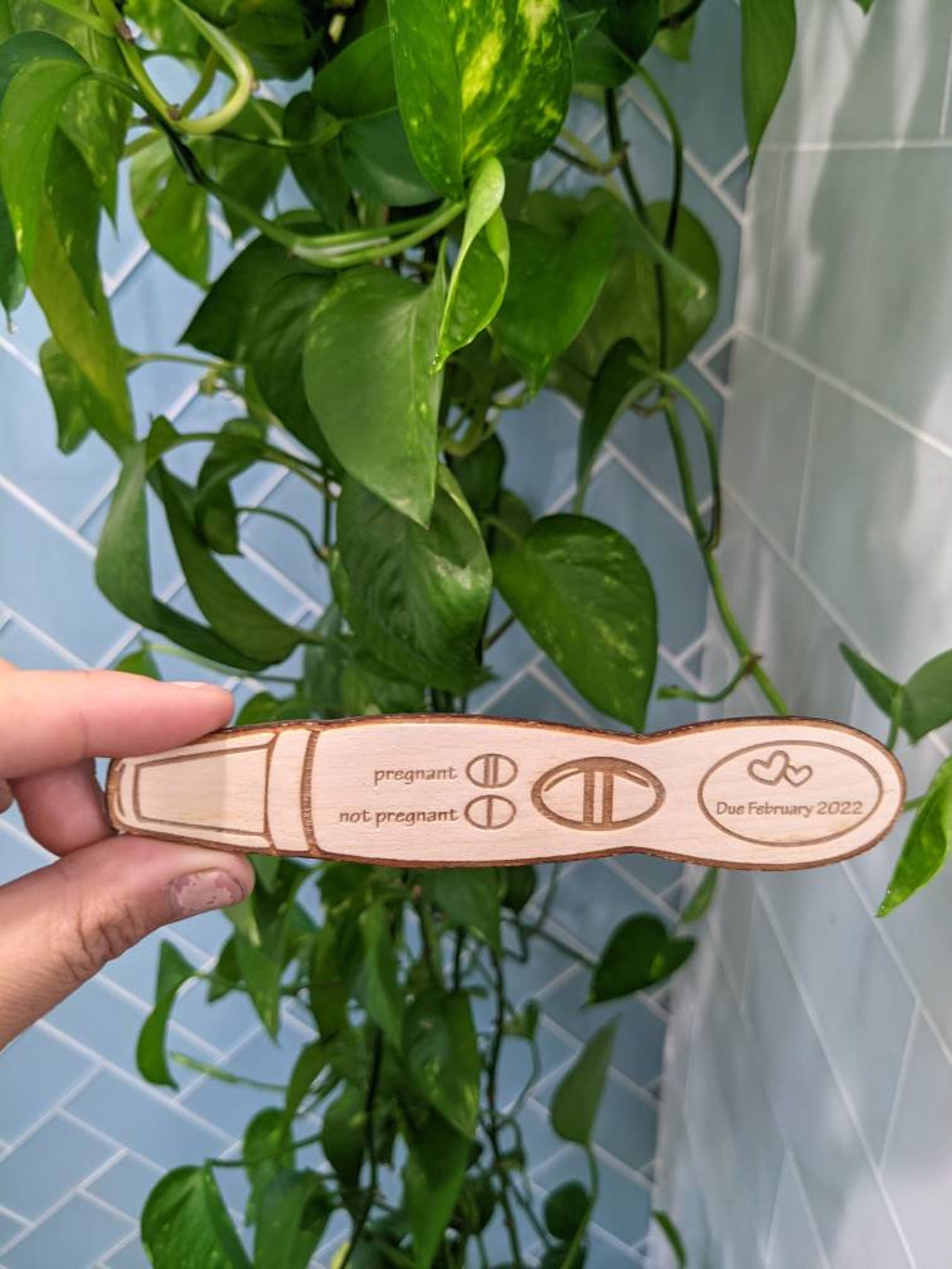 Custom Positive Pregnancy Stick We're Expecting Baby 3D Announcement ...