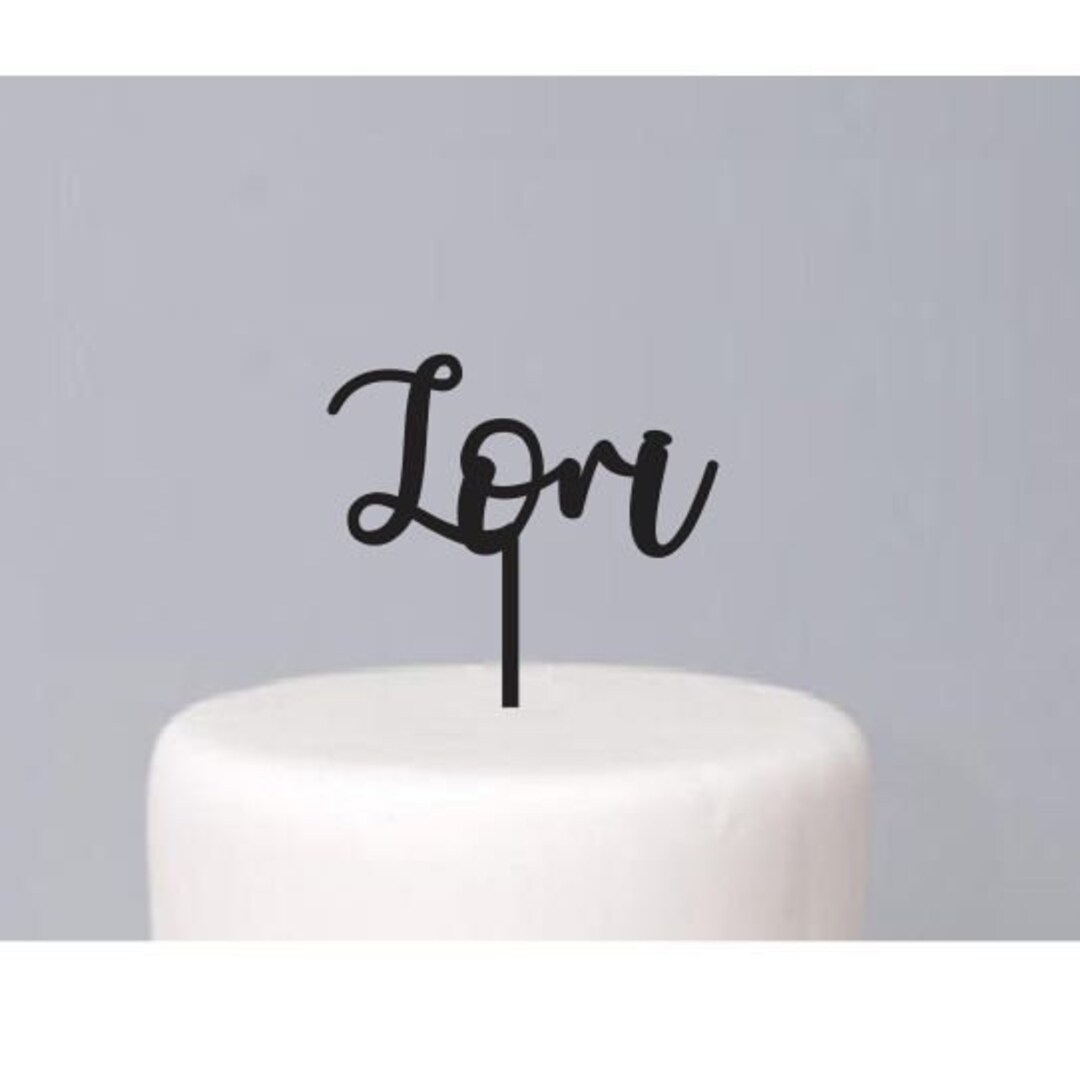 Personalized Name Topper | Wood Laser Cut Cake Topper | Custom Name ...
