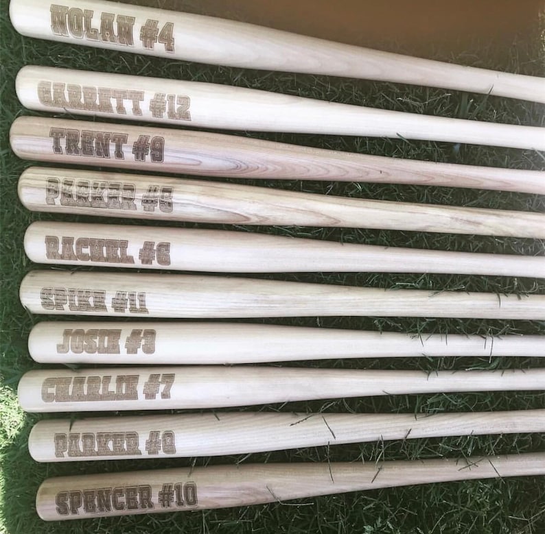 Individually Personalized Mini 18 Inch Wooden Baseball Bats - Etsy