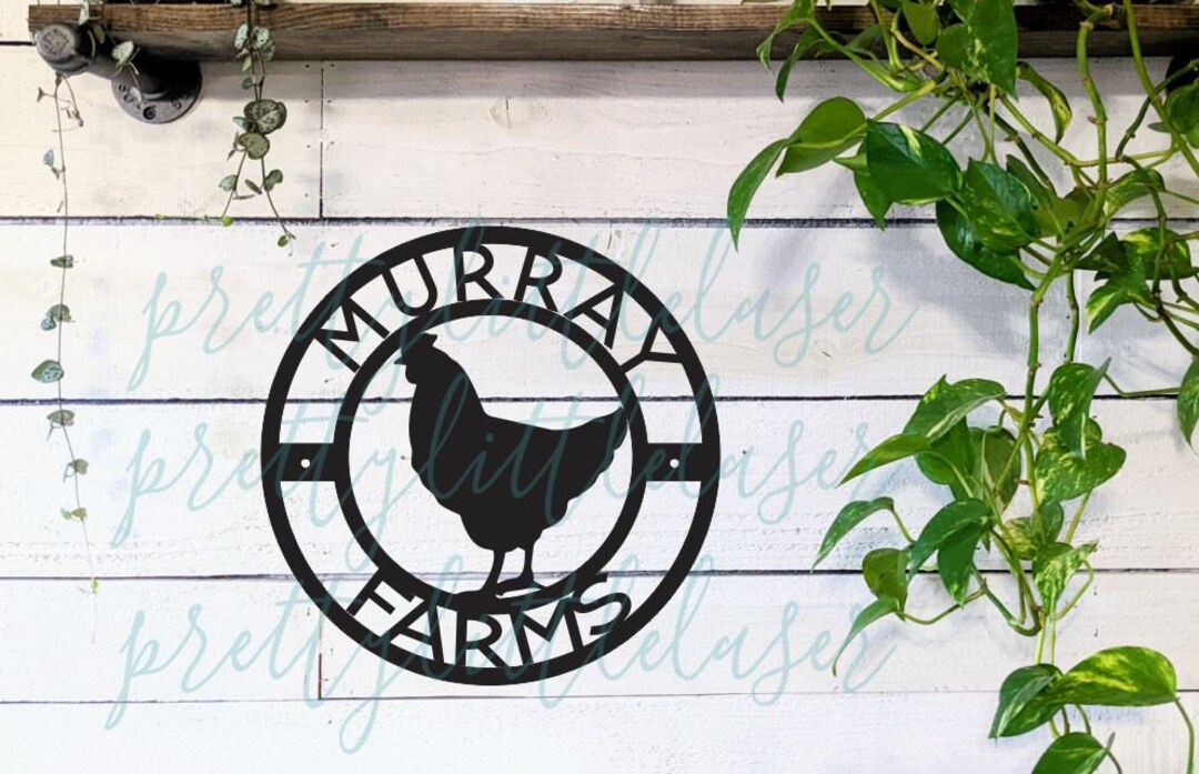 Chicken Hen Metal Farm Sign | Personalized Farm Metal Sign | Chicken ...