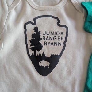 Junior Ranger National Park Baby Personalized Custom Bodysuit Baby Gift ...