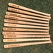 Individually Personalized Mini 18 Inch Wooden Baseball Bats Favor End ...