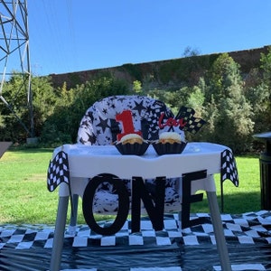 Personalized Race Cake Topper | Racing Flags | Racing Theme Birthday ...