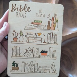 The Books of the Bible Bookshelf Tracker | Bible Reading Tracker ...