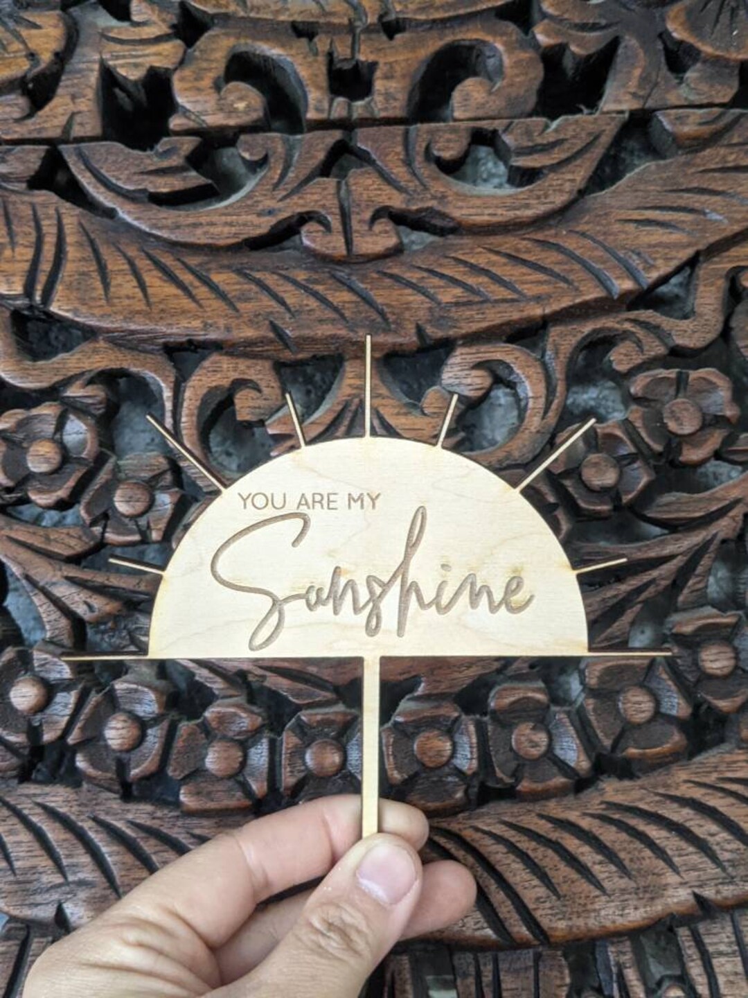 Custom Sunshine Topper | You Are My Sunshine Boho Cake Topper | Boho ...