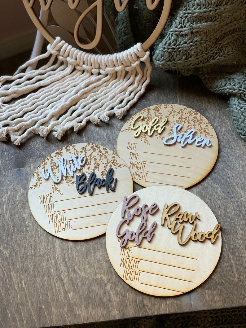 Custom Hospital Welcome 3D Hello World Name Date Weight Length - Etsy