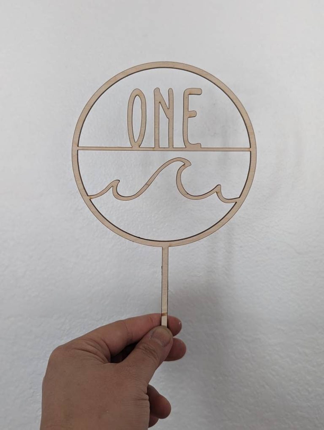 Custom Age Wave Cake Topper | Beach Life Topper | Surfer Topper | Hang ...