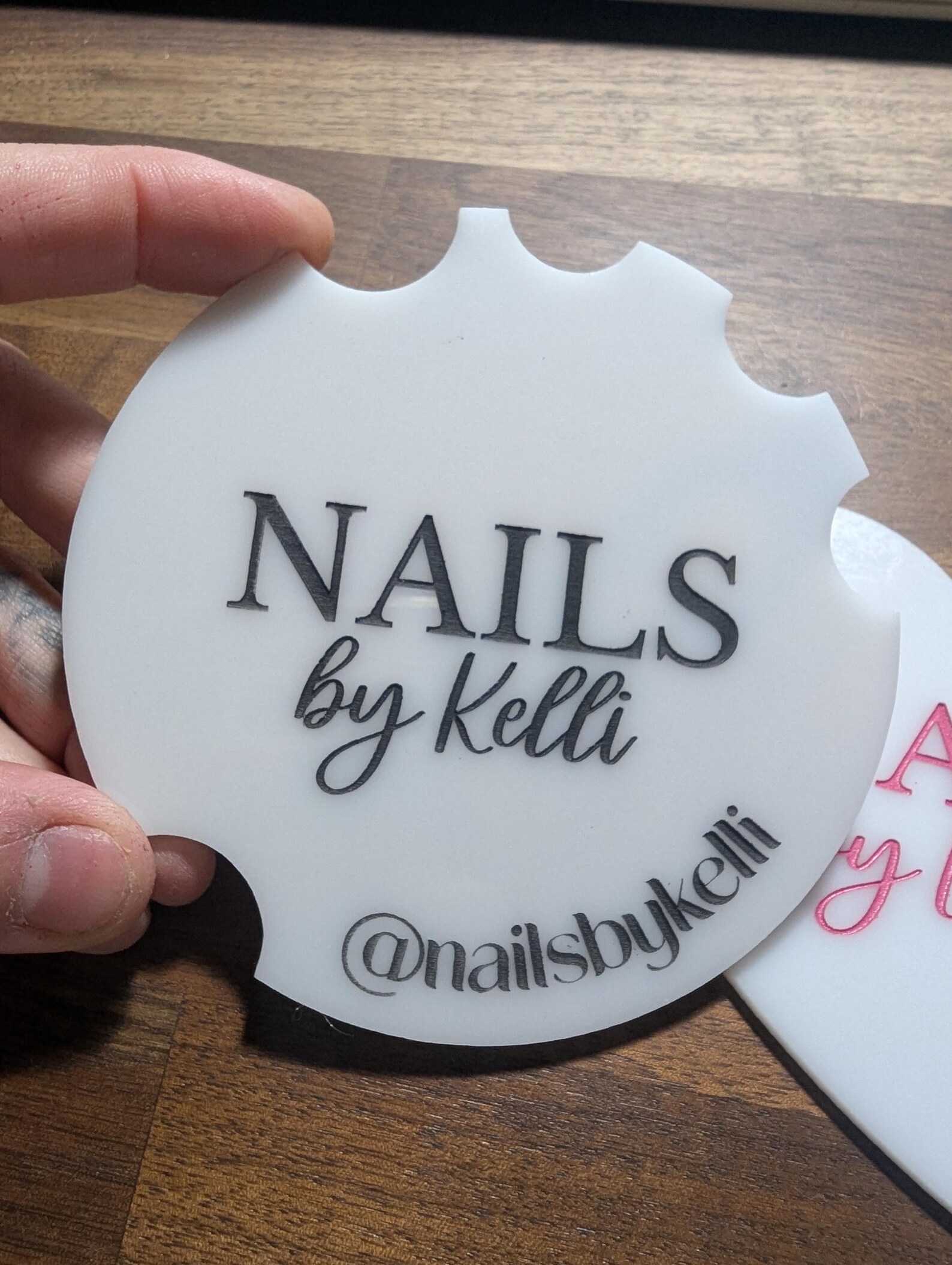 CDR FILE ONLY - Nailfie Nail Photo Prop Sign Design Trendy Cut ...