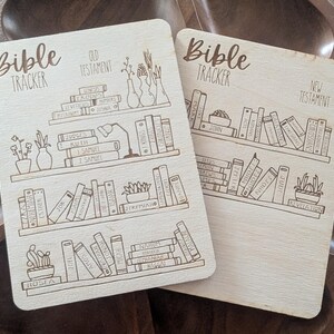 The Books of the Bible Bookshelf Tracker | Bible Reading Tracker ...