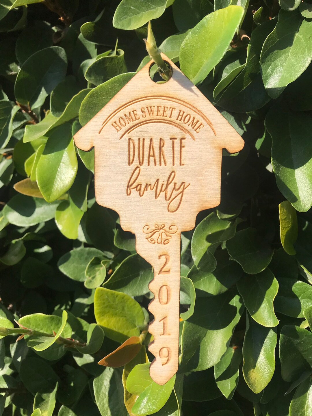 Personalized First Home Sweet Home Key Christmas Ornament Engraved and ...