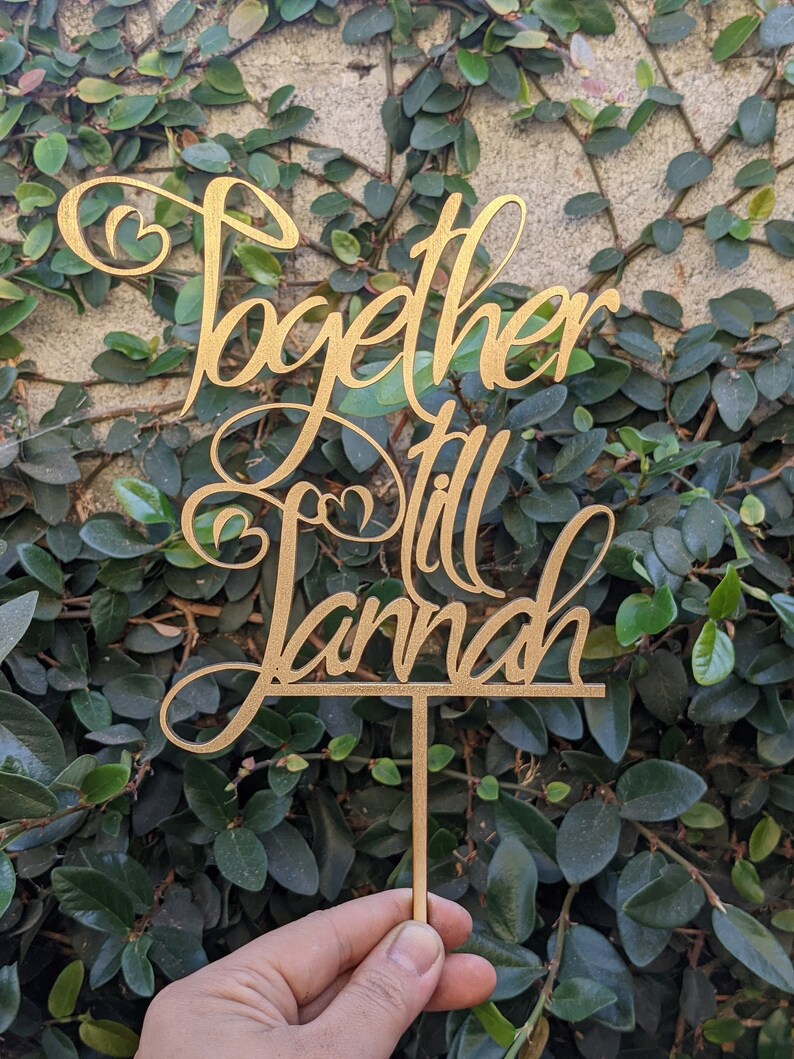 Together Till Jannah | Together Till Heaven Cake Topper | Wedding ...