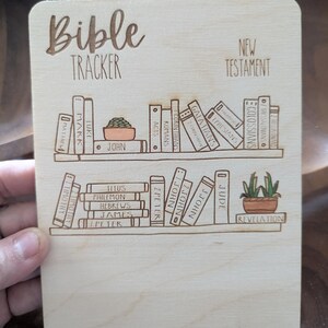 The Books of the Bible Bookshelf Tracker | Bible Reading Tracker ...