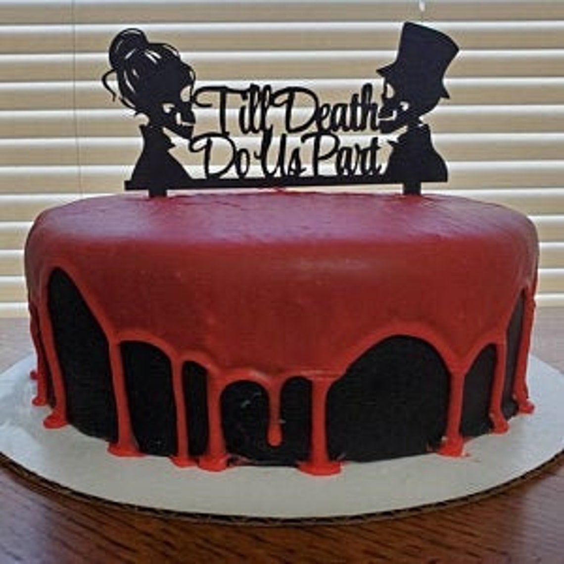 Skull Till Death Do Us Part Custom Wedding Cake Topper With - Etsy