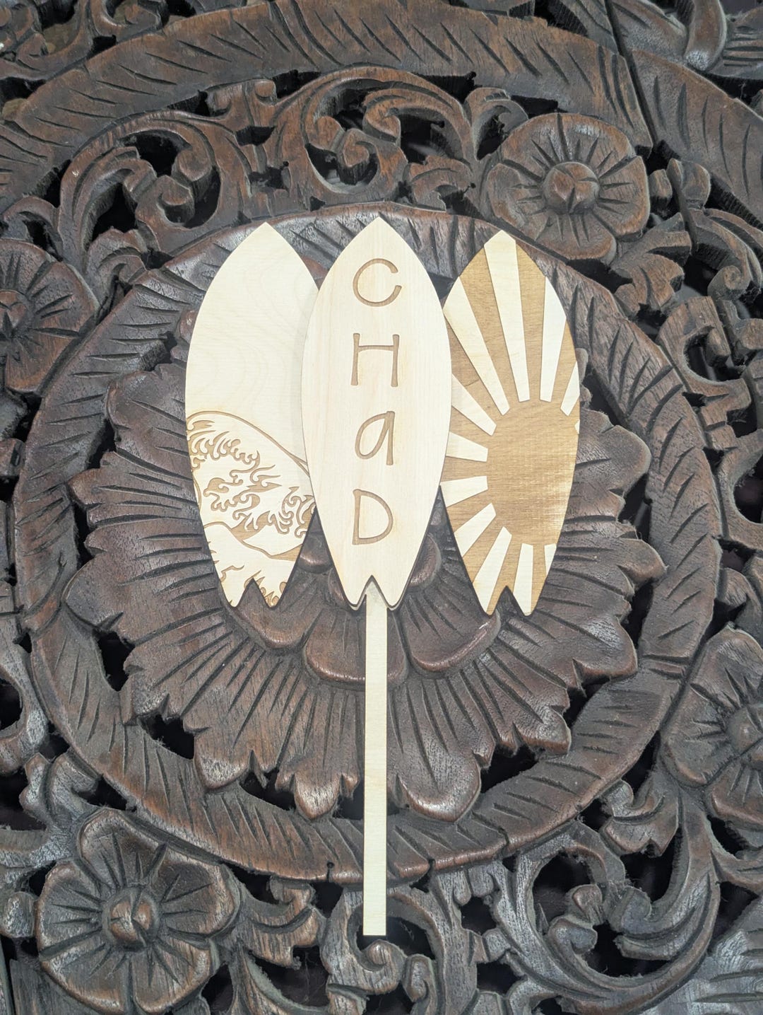 Custom Surfboard Cake Topper | Island Beach Life Topper | Surfer Topper ...