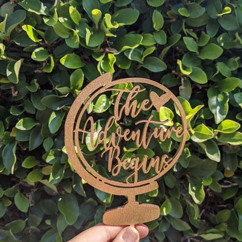 Globe Cake Topper - Etsy