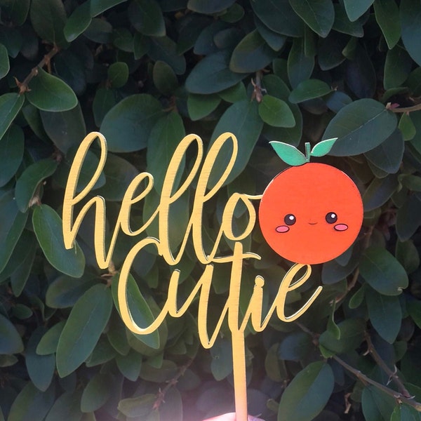 Welcome Cutie Cake Topper - Etsy