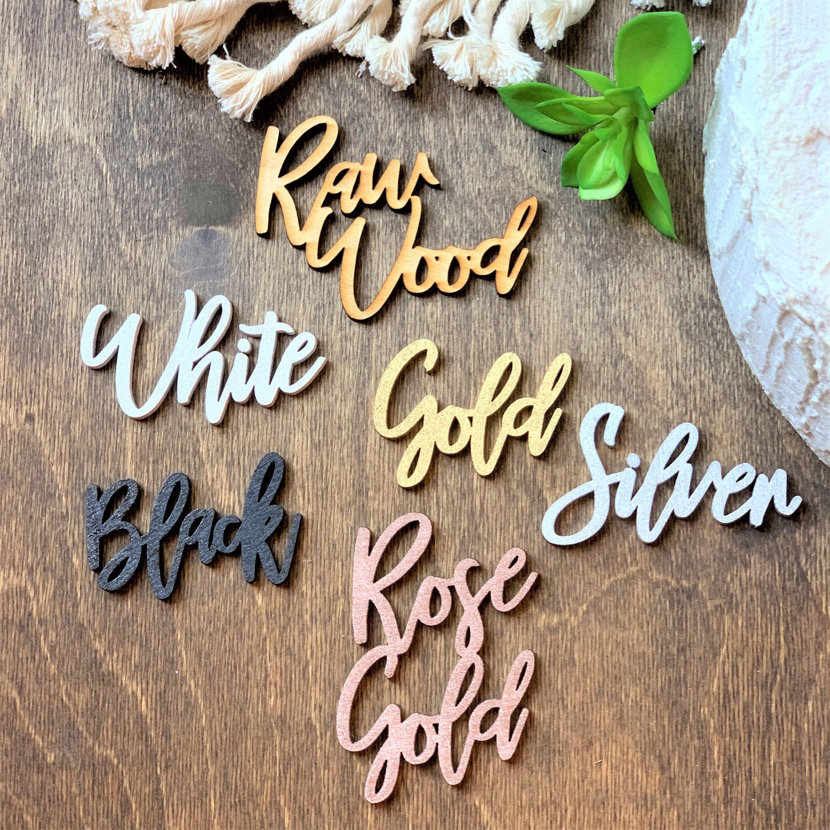 Mr and Mrs Silhouette with Personalized Name Natural Wood Topper Option ...