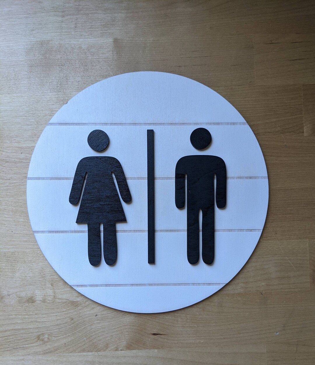 Restroom Unisex Bathroom Gender Neuter Sign | Living Room Decor ...