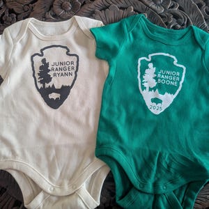 Junior Ranger National Park Baby Personalized Custom Bodysuit Baby Gift ...