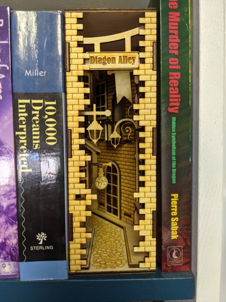 DIY Wizards Alley Book Nook Book Shelf Insert Kit Magic - Etsy