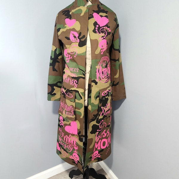 Painted Camo Jacket - Etsy