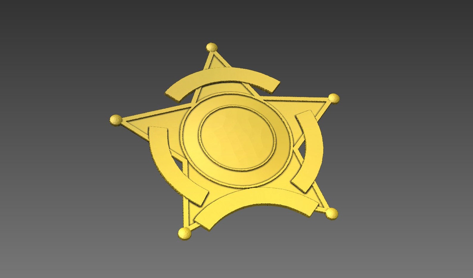CNC Stl 3D Model Sheriff Badge. Highly Detailed and Scalable. - Etsy