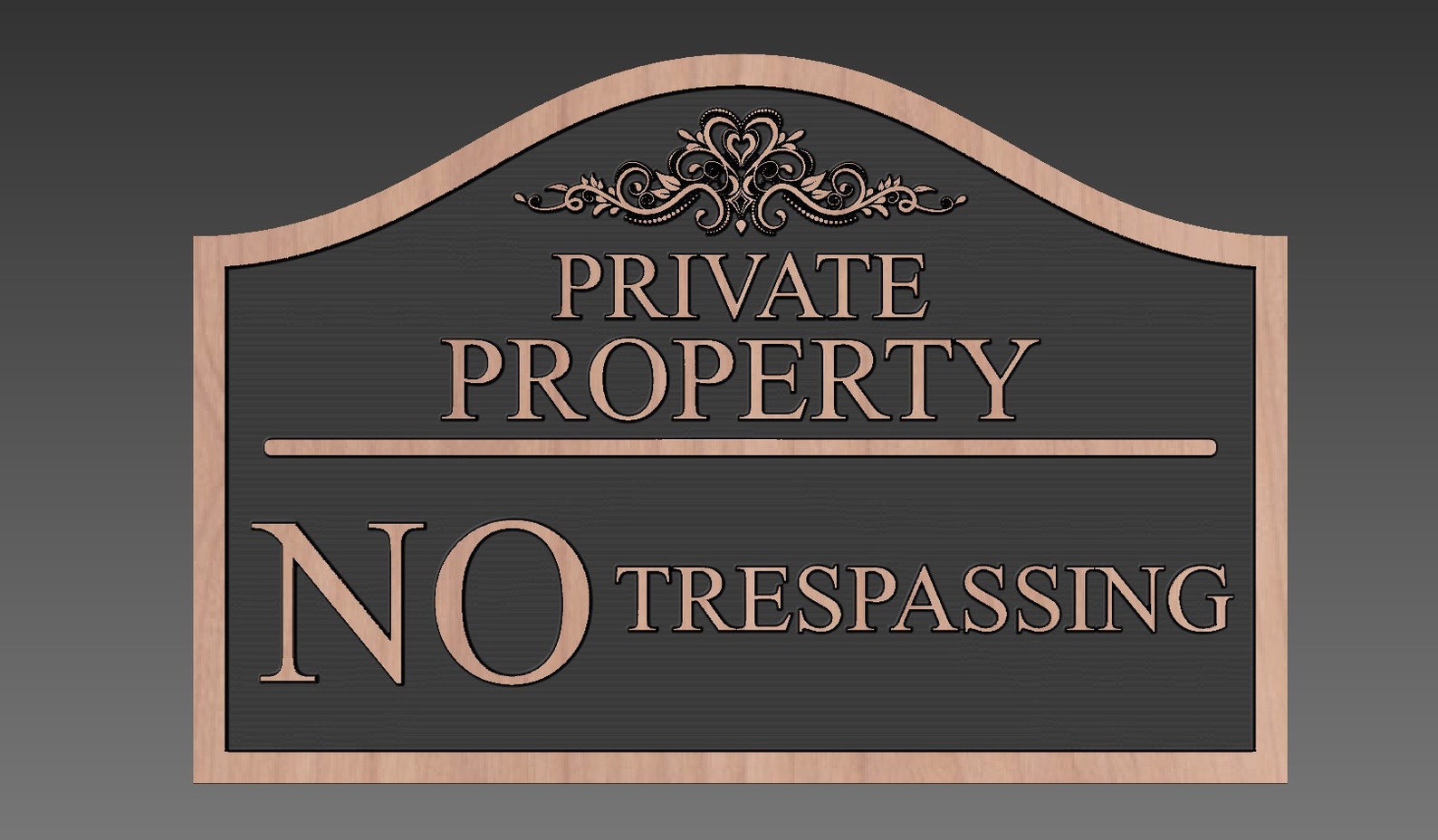 Private Property Sign. Scalable Vector File. Includes SVG DXF - Etsy