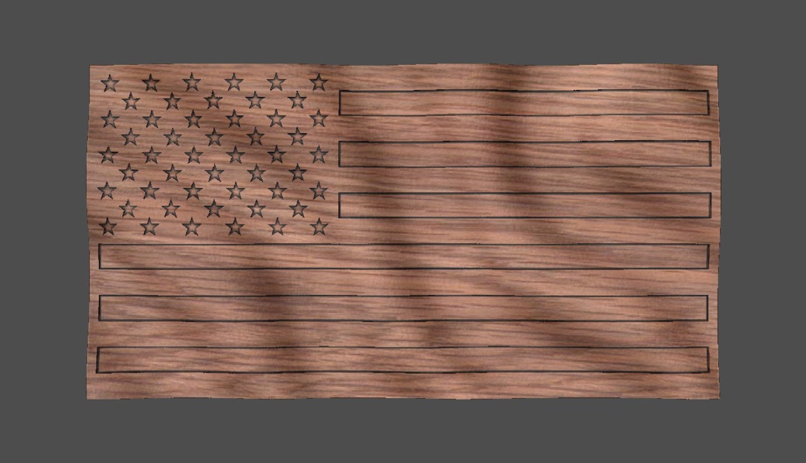 CNC Stl 3D Waving American Flag. Beautiful Highly Detailed - Etsy