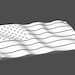 CNC Stl 3D Waving American Flag. Beautiful, Highly Detailed and ...